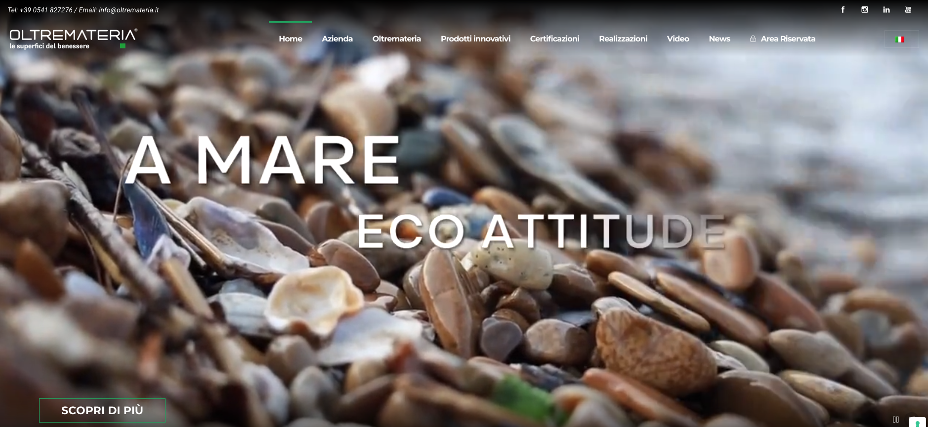 The new website Oltremateria is online! - Oltremateria